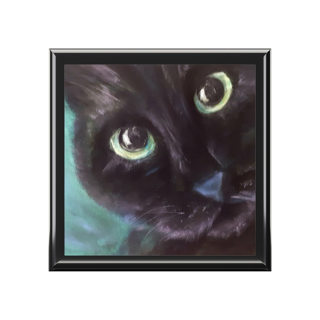 Black Cat Jewelry Box Cute Black Cat Box Black Cat Jewelry Storage ...