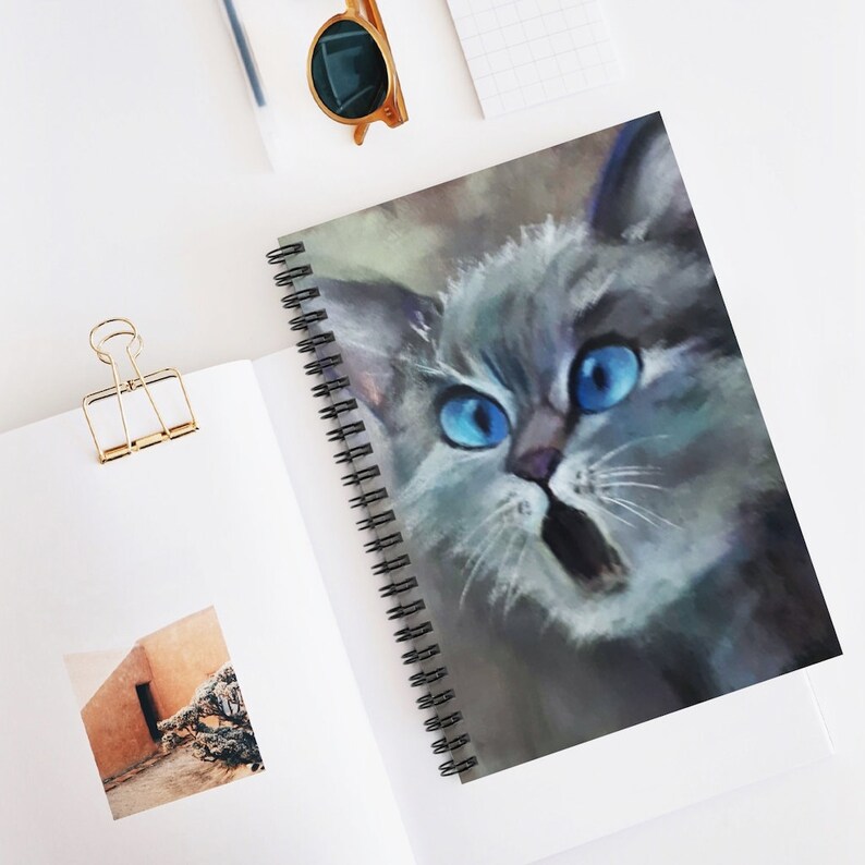 Shocked Cat Meme Notebook Personalized Surprised Kitten - Etsy