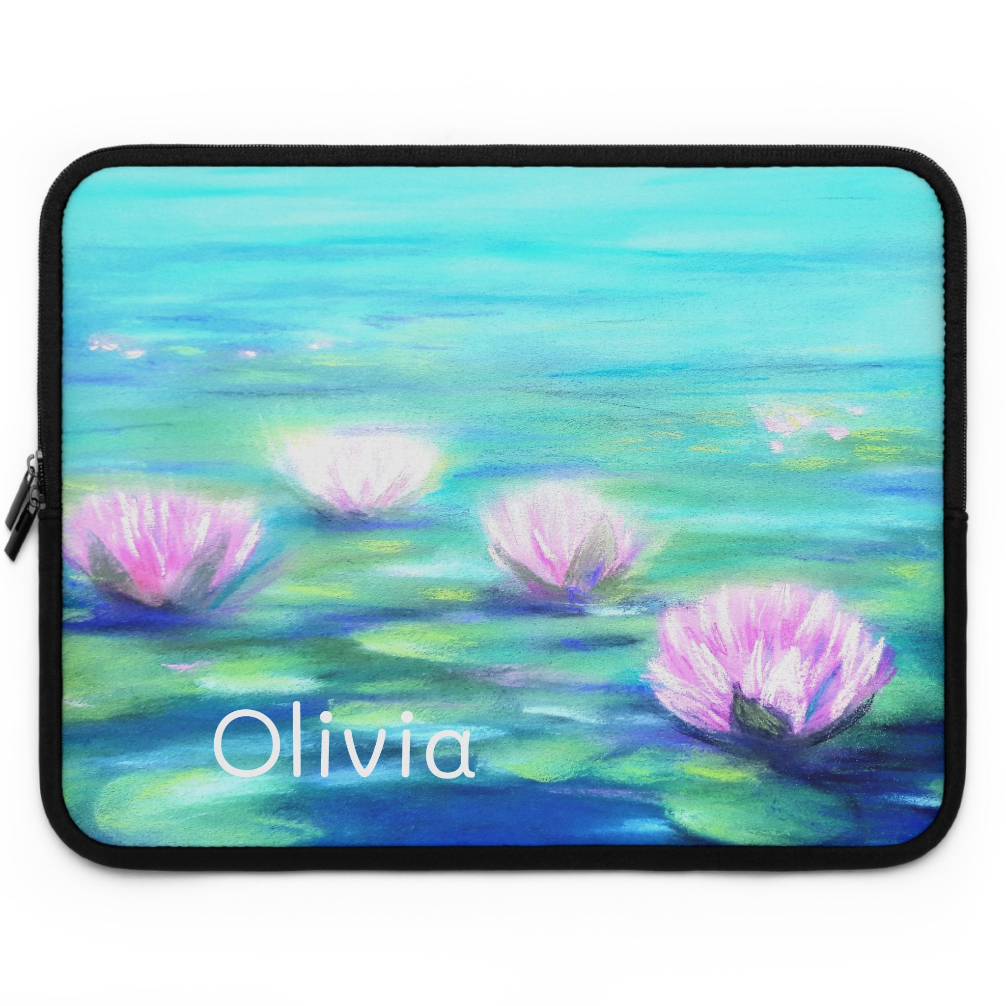 Lily Pad Custom MacBook Cover Pink Lily Designed Case Cute - Etsy