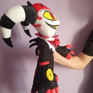 Blitzo. Helluva Boss. Hazbin Hotel. Large Plush Toy. Size 25.5 Inch - Etsy