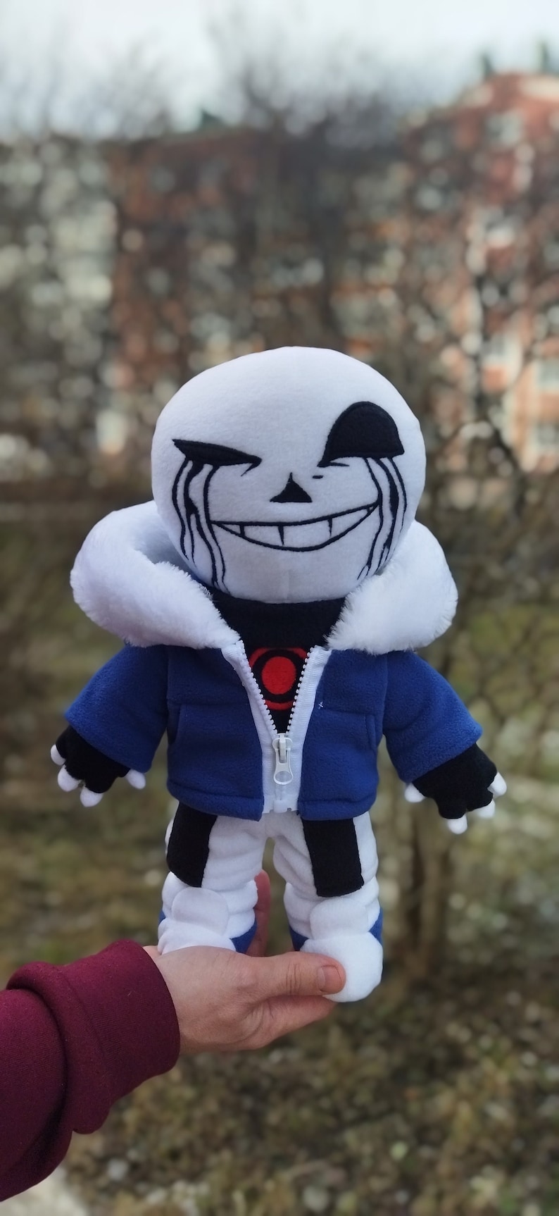 Killer Sans. Undertale. Large Plush Toy. Size 15 Inch - Etsy