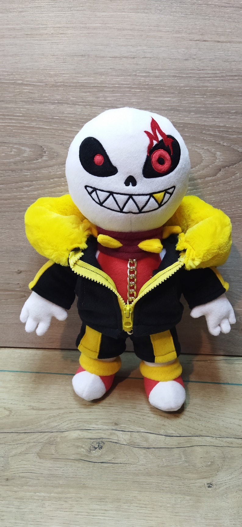 Undertale. Underfell Sans. Large Plush Toy. Size 14 Inch - Etsy