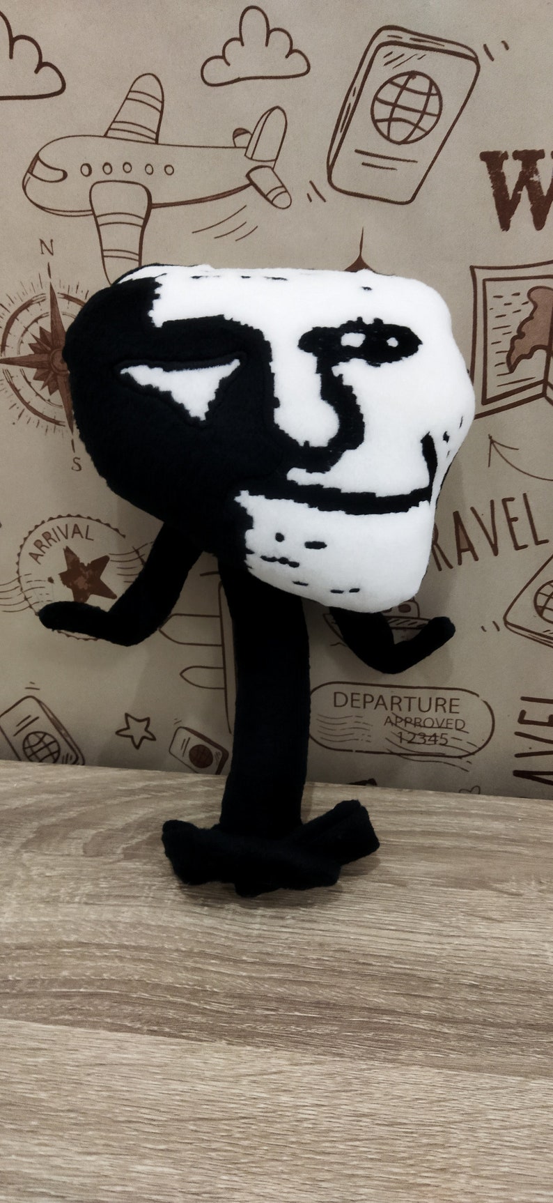 Dark Troll Face. Trollface. the Trollge Incidents. Large Plush - Etsy ...