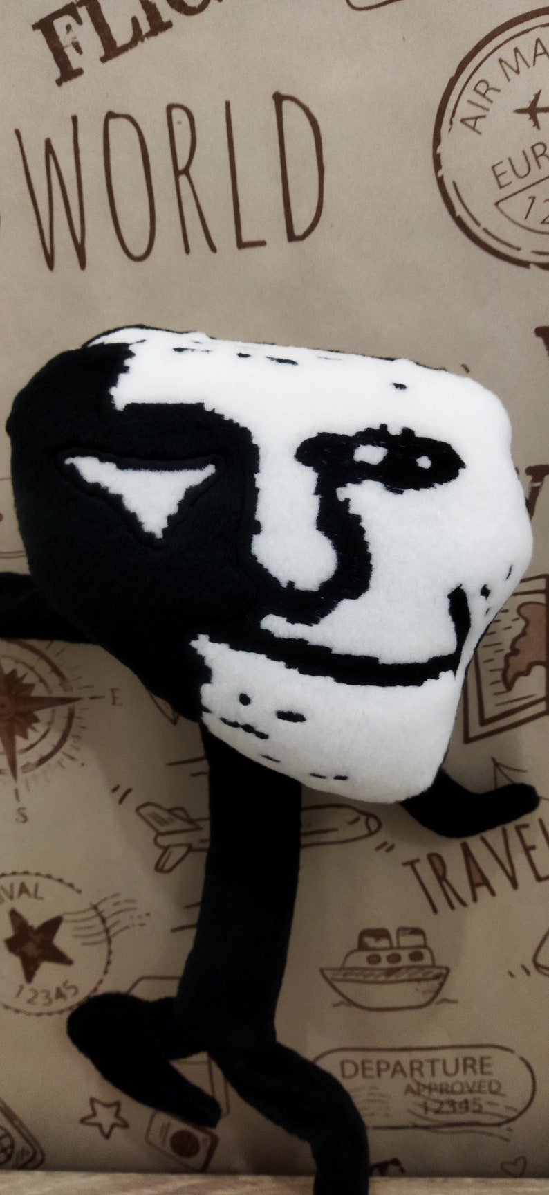 Dark Troll Face. Trollface. the Trollge Incidents. Large Plush Toy ...