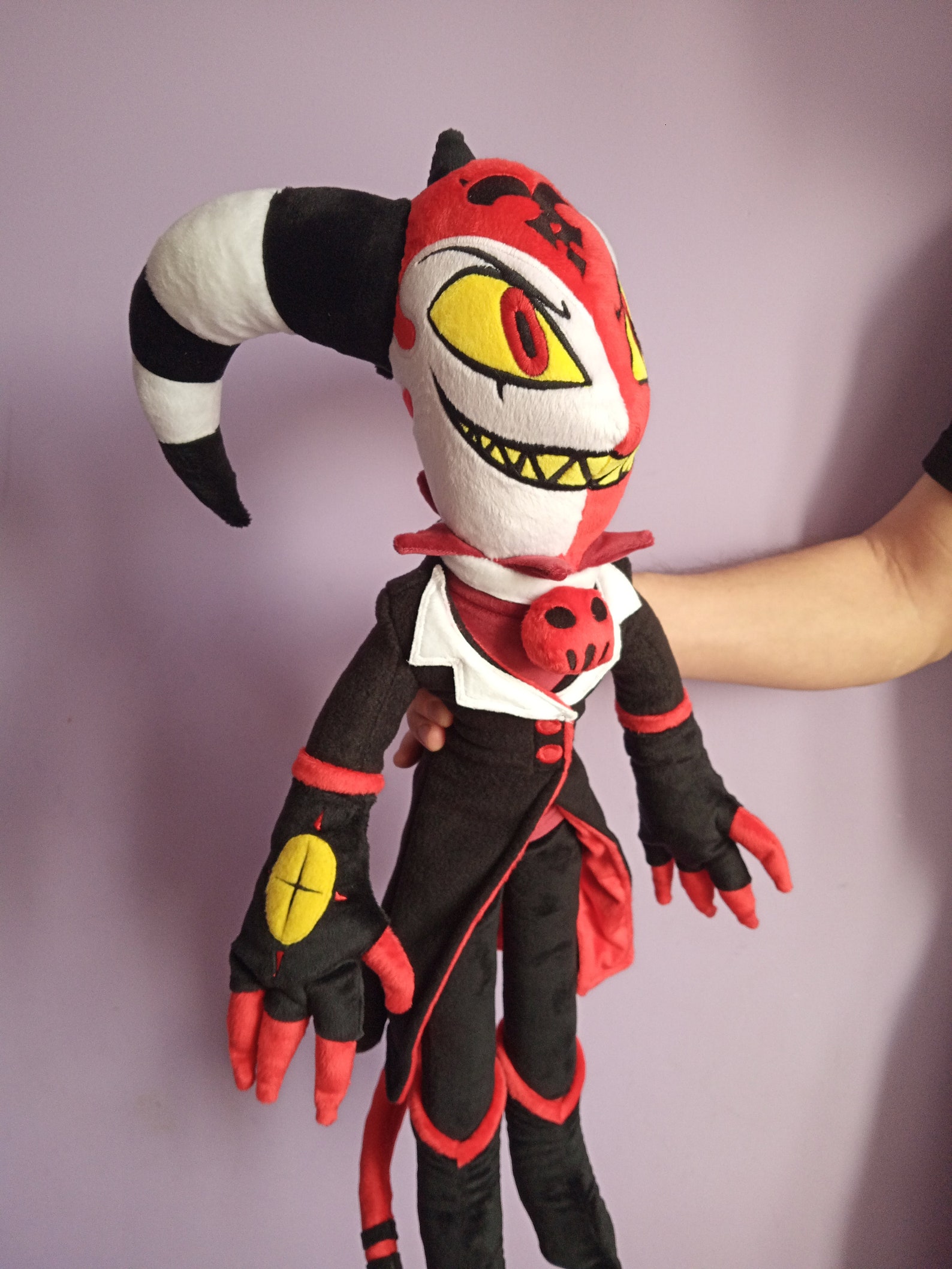 Blitzo. Helluva Boss. Hazbin Hotel. Large Plush Toy. Size 25.5 Inch - Etsy