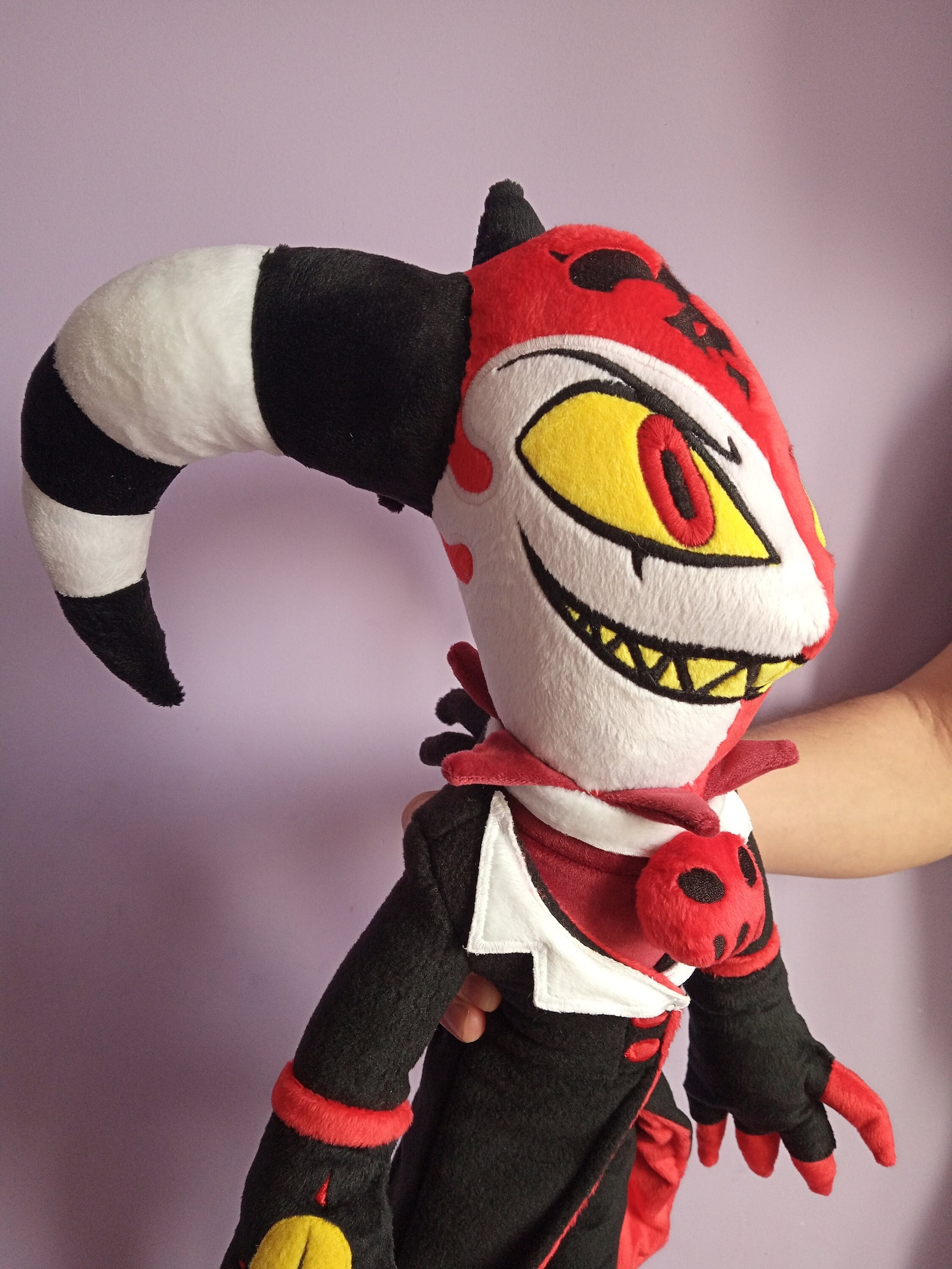 Blitzo. Helluva Boss. Hazbin Hotel. Large Plush Toy. Size 25.5 Inch - Etsy