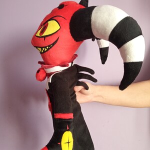 Blitzo. Helluva Boss. Hazbin Hotel. Large Plush Toy. Size 25.5 Inch - Etsy