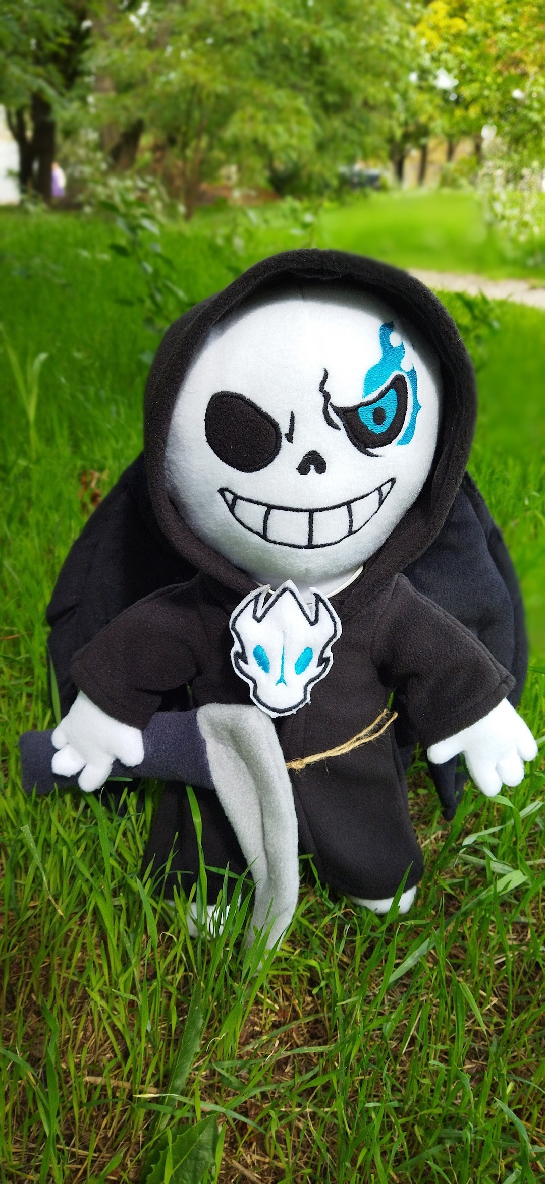 Reaper Sans. Undertale. Large Plush Toy. Size 14 Inch - Etsy