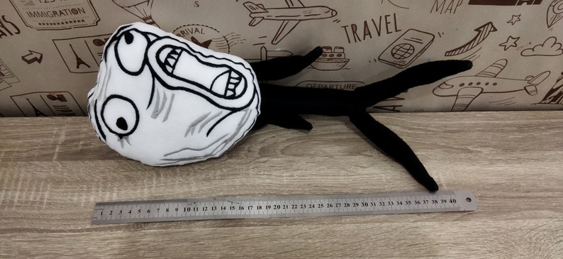 Troll Face Lol. the Trollge Incidents. Large Plush Toy. Size - Etsy