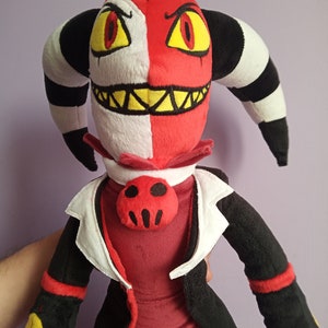 Blitzo. Helluva Boss. Hazbin Hotel. Large Plush Toy. Size 25.5 Inch - Etsy