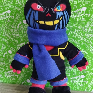 Sans Error 2. Undertale. Large Plush Toy. Size 14 Inch - Etsy