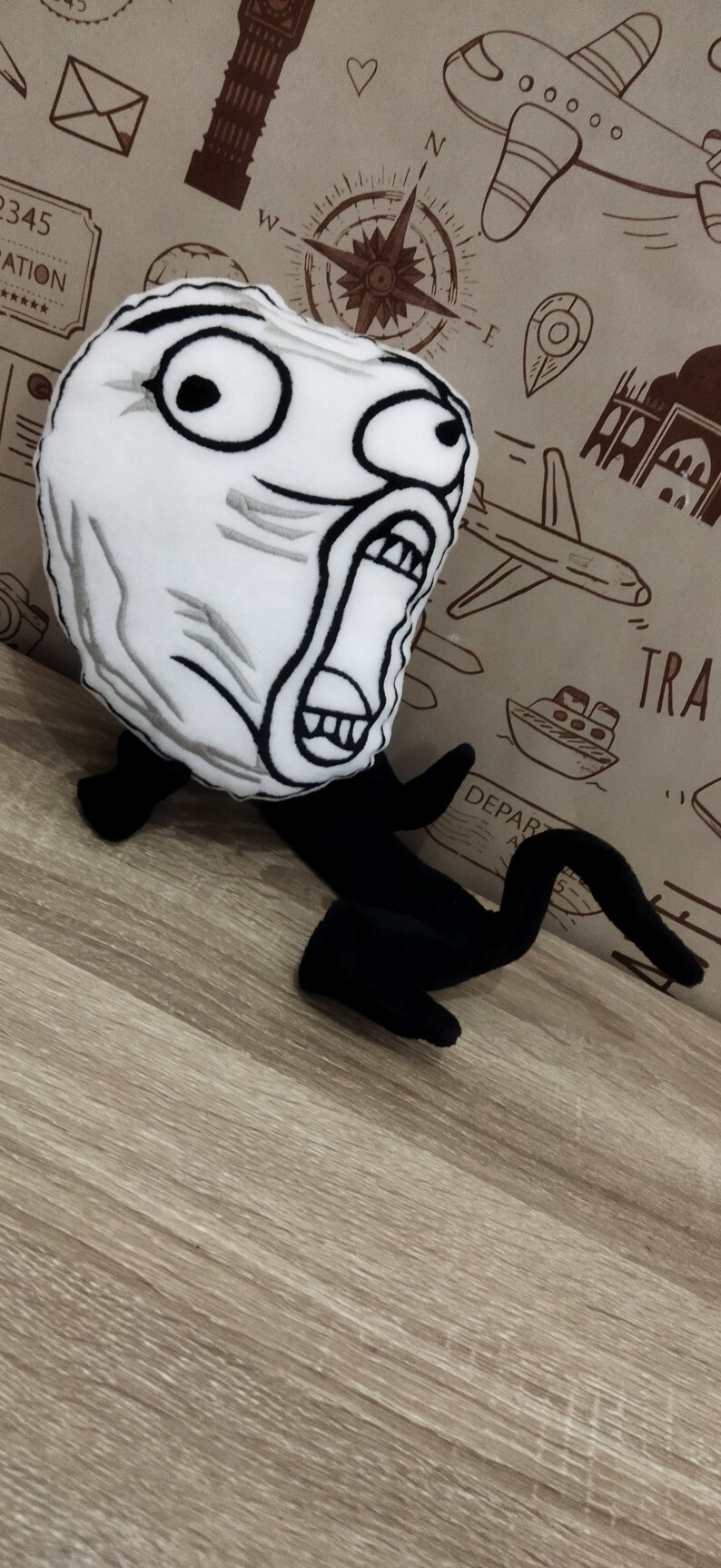 Troll Face Lol. the Trollge Incidents. Large Plush Toy. Size - Etsy