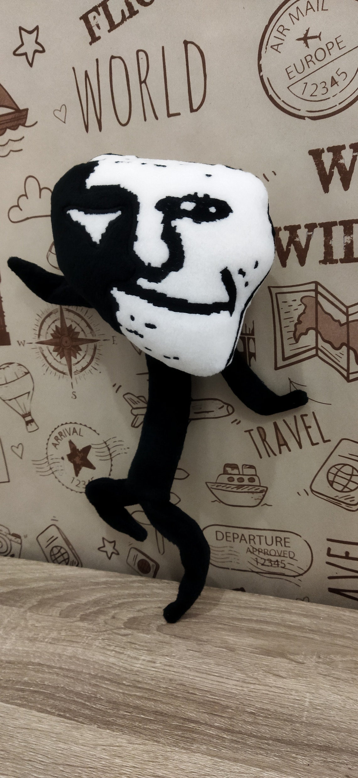 Dark Troll Face. Trollface. the Trollge Incidents. Large Plush - Etsy