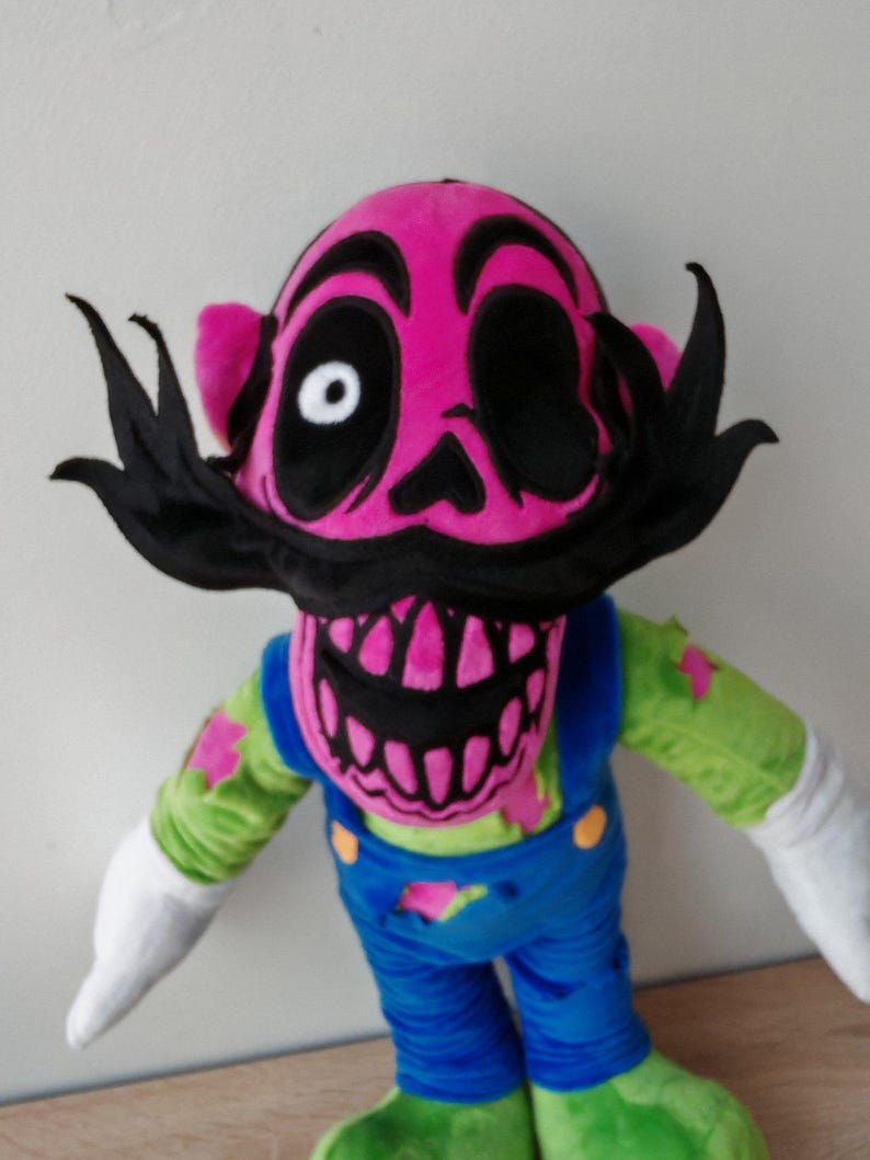 Plush to Order. Luigi (I HATE YOU) Mario's Madness. Large Plush Toy ...