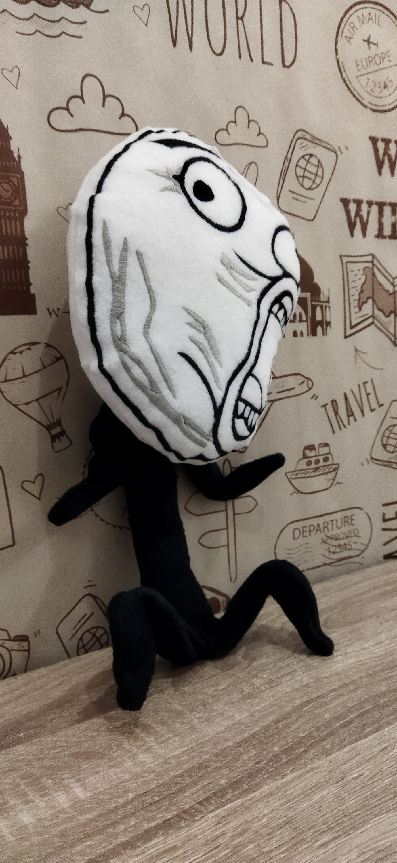 Troll Face Lol. the Trollge Incidents. Large Plush Toy. Size 15 Inch - Etsy
