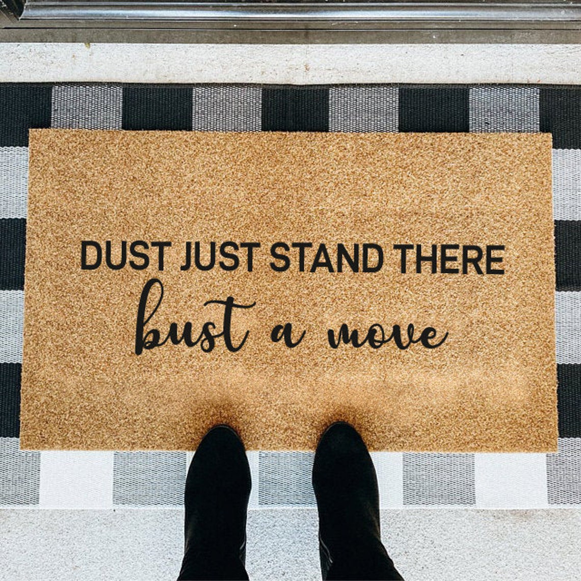 Don't Just Stand There Bust a Move Doormat Closing Gift | Etsy