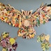 The Blooming Owl, Owl Paper Collage, Vintage Ephemera, Mixed Media ...