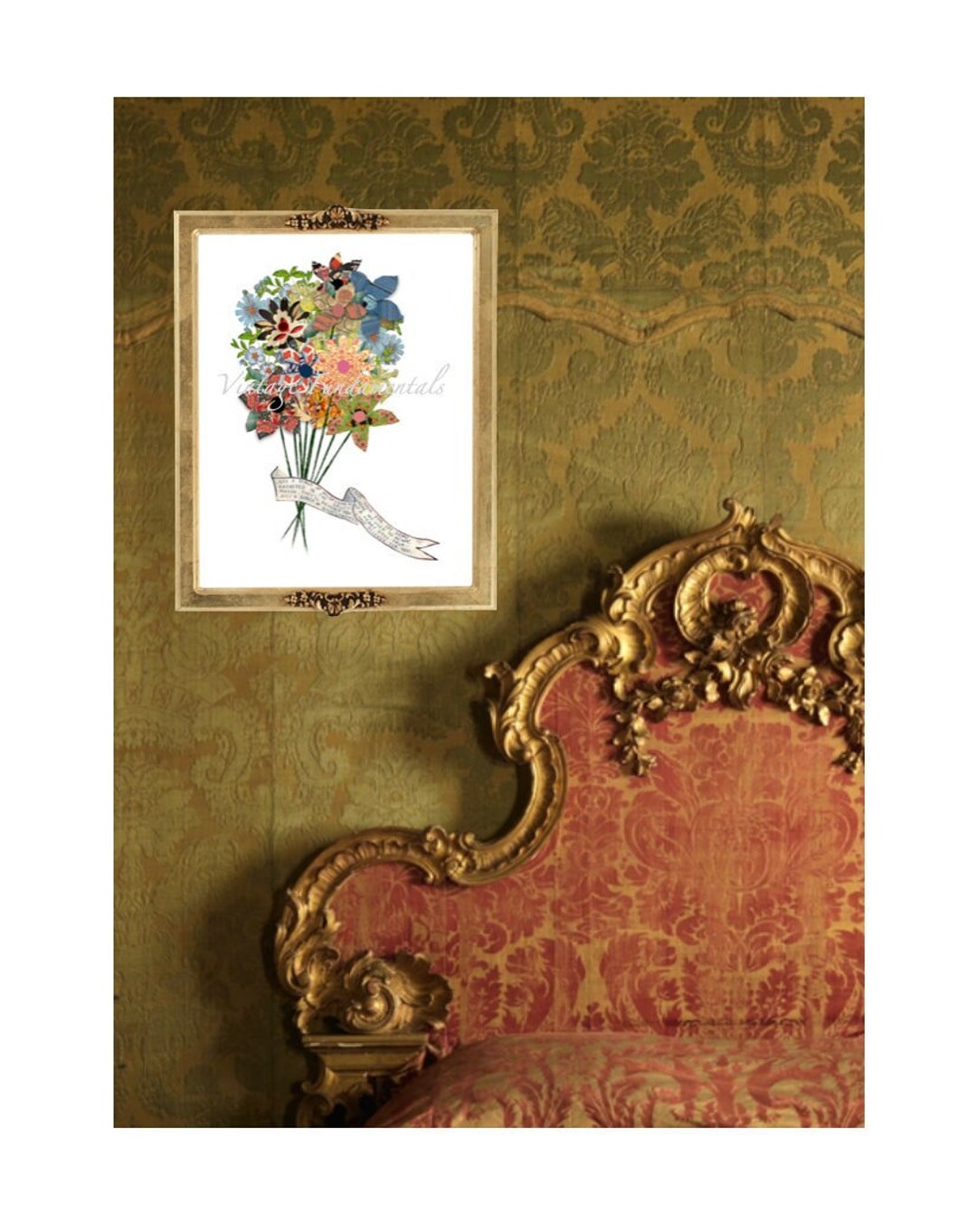 Flower Vintage Print Decor, Wildflowers, Poem, Floral Bedroom Decor ...
