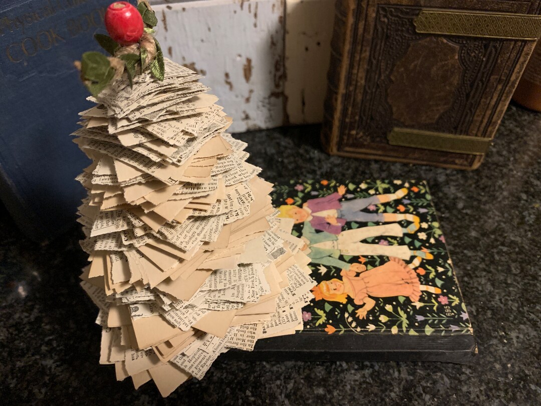 Vintage Children's Book Paper Tree, Marjorie Barrows, Christmas Trees ...