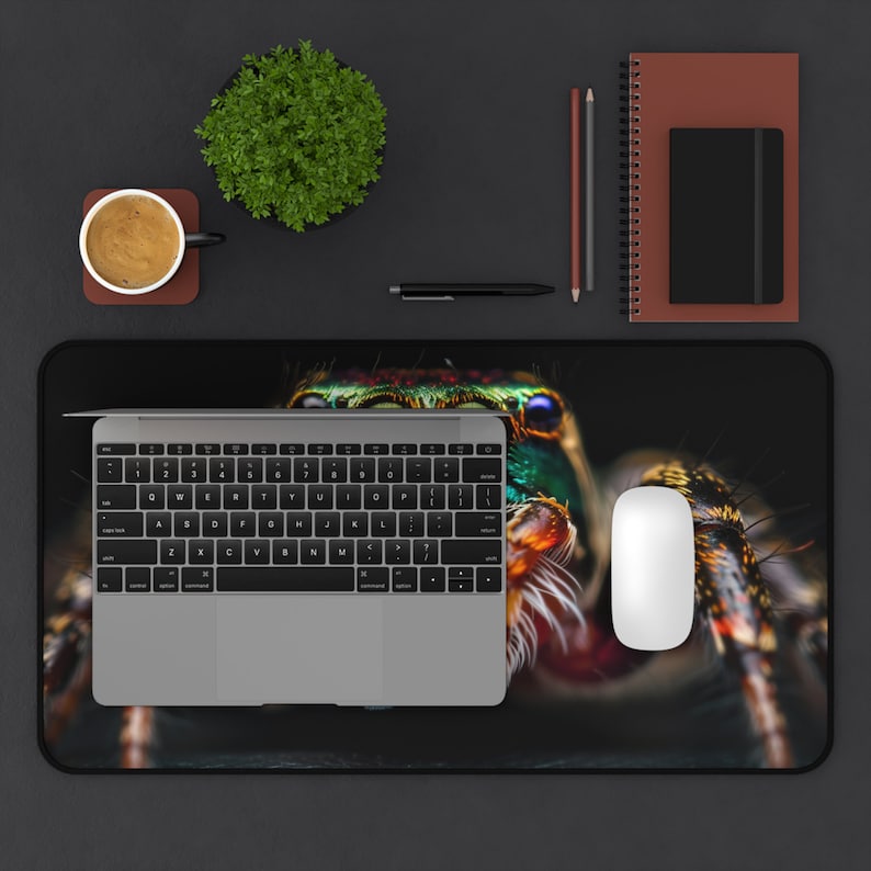 Spider Desk Mat, Jumping Spider Mouse Pad, Animal Mousepad, Gaming ...