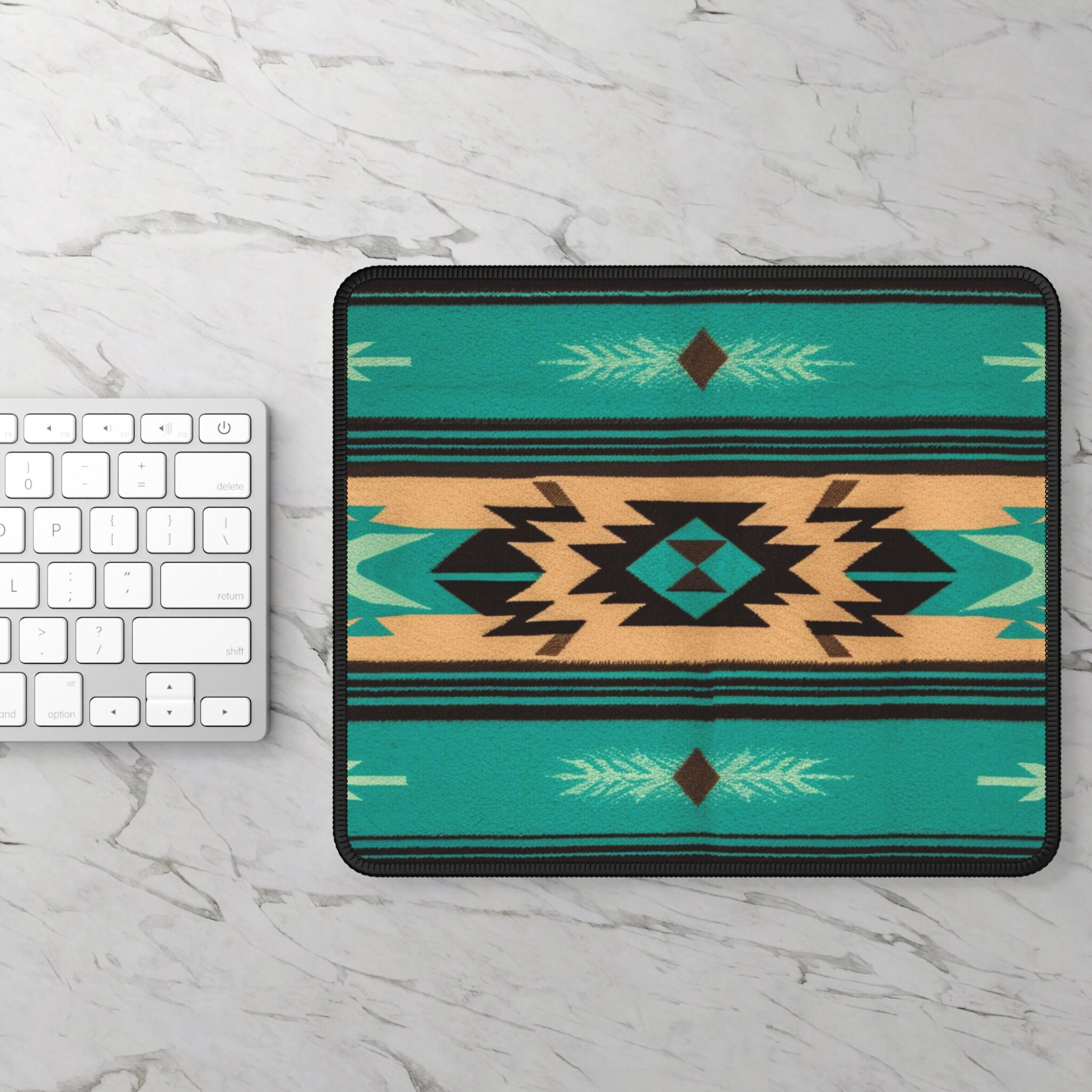 Native American Mouse Pad, Navajo Rug Mousepad, Large Deskmat, Indian ...