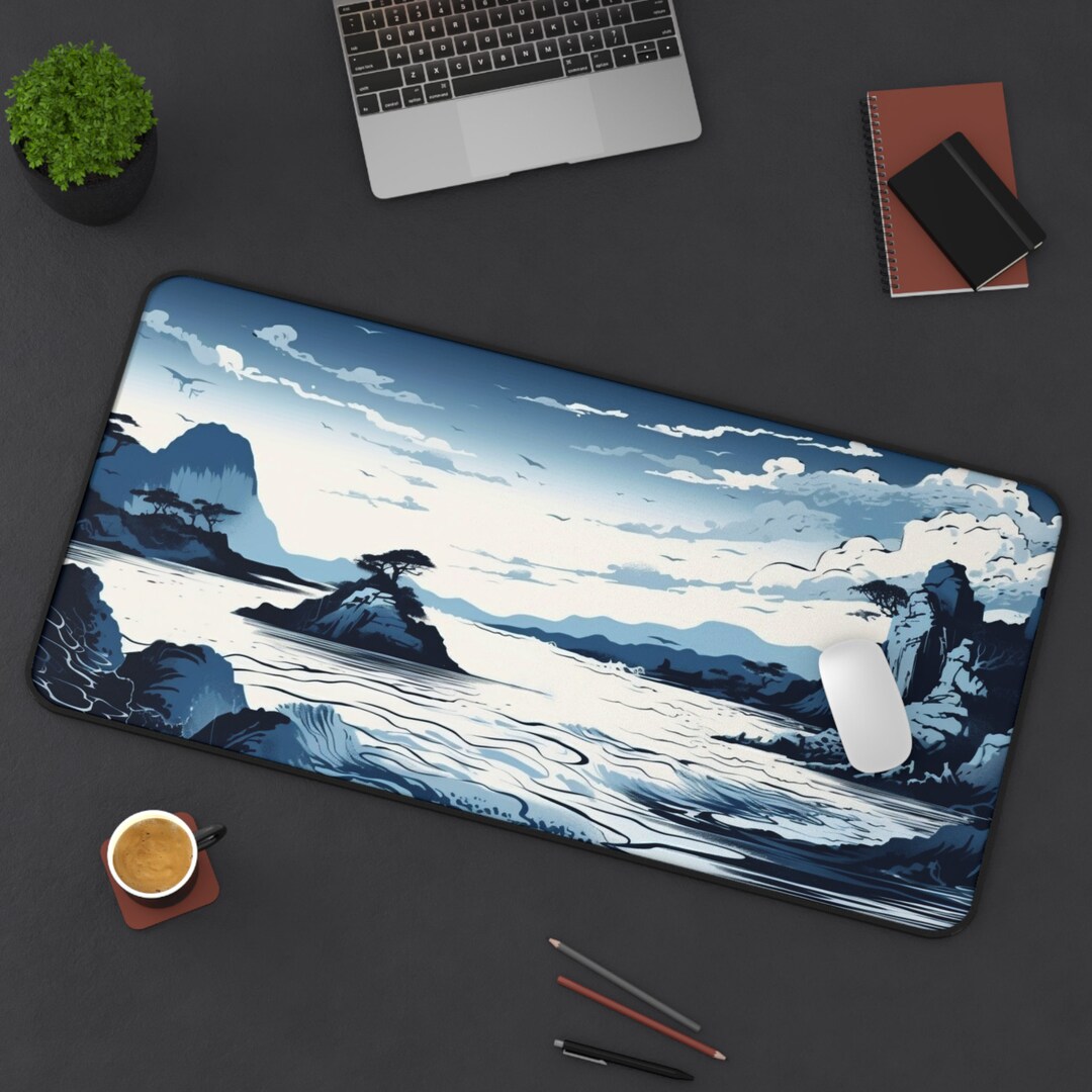 Islands Theme Playmat, Playmat for Card Game, Blue Mana Mat, Gaming Mat ...