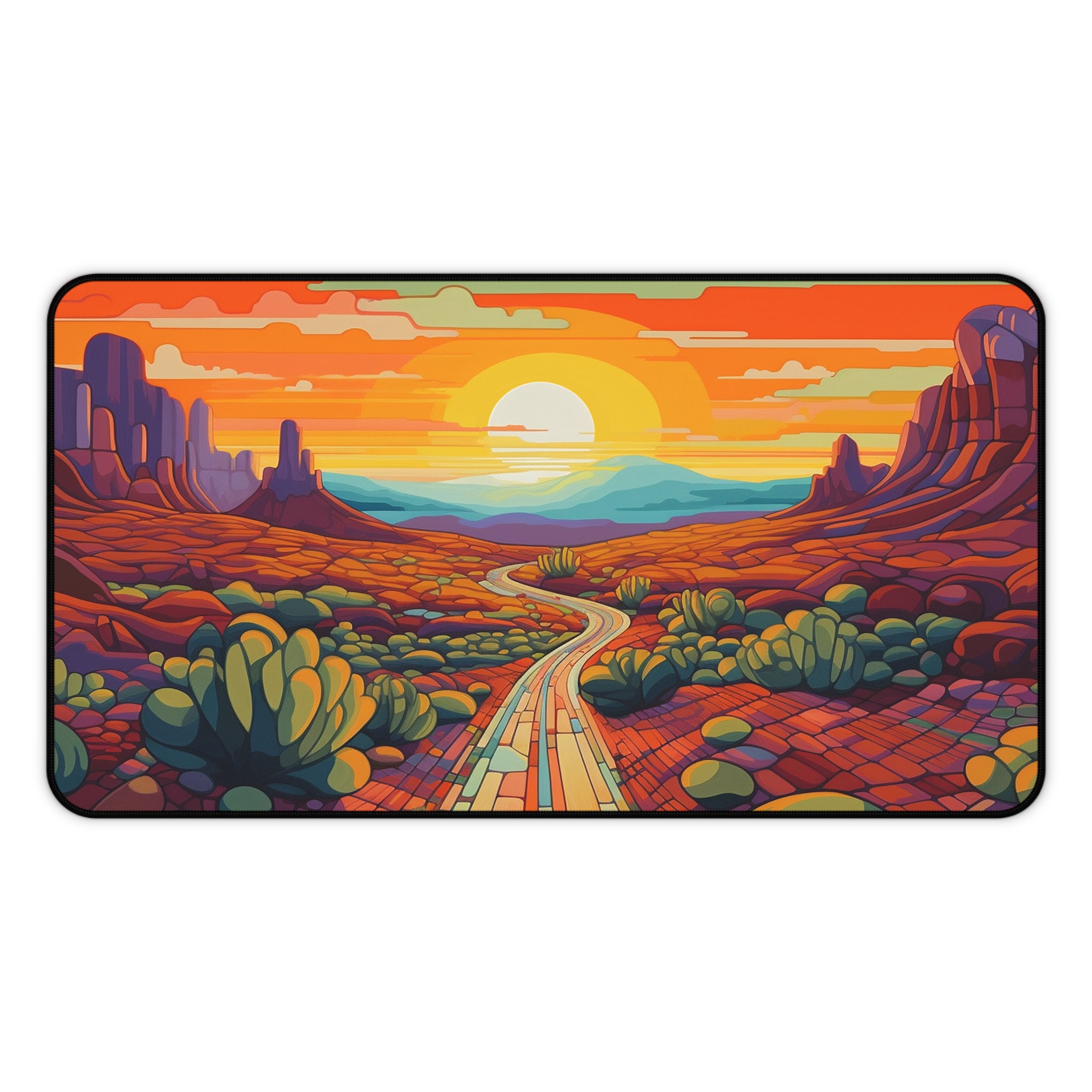 Painted Desert Playmat TTRPG Play Mat Western Mousepad - Etsy