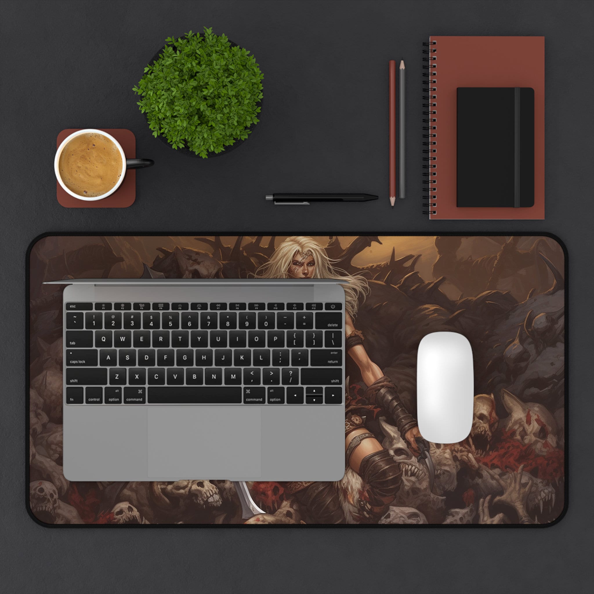 Barbarian Female Playmat, TTRPG Play Mat, Beautiful Woman Mousepad ...