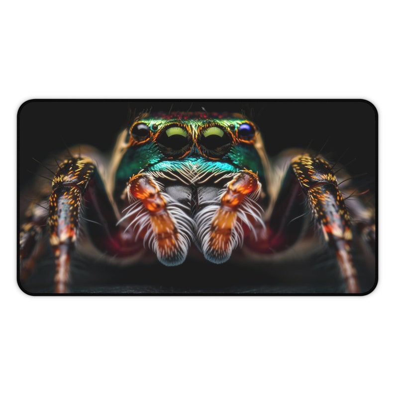 Spider Desk Mat, Jumping Spider Mouse Pad, Animal Mousepad, Gaming ...