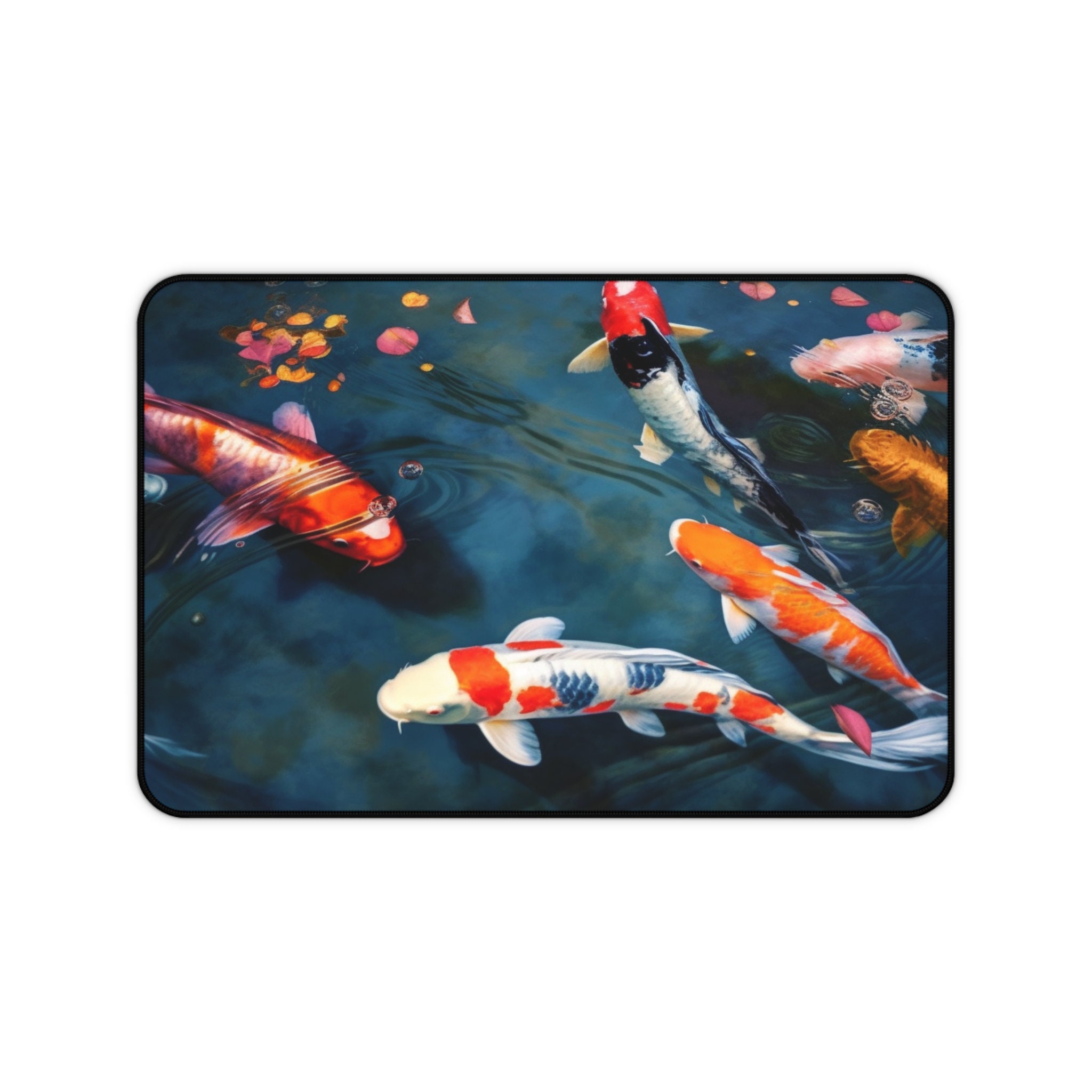 Koi Fish Desk Mat, Koi Fish Mouse Pad, Japanese Mousepad, Japan Mouse ...