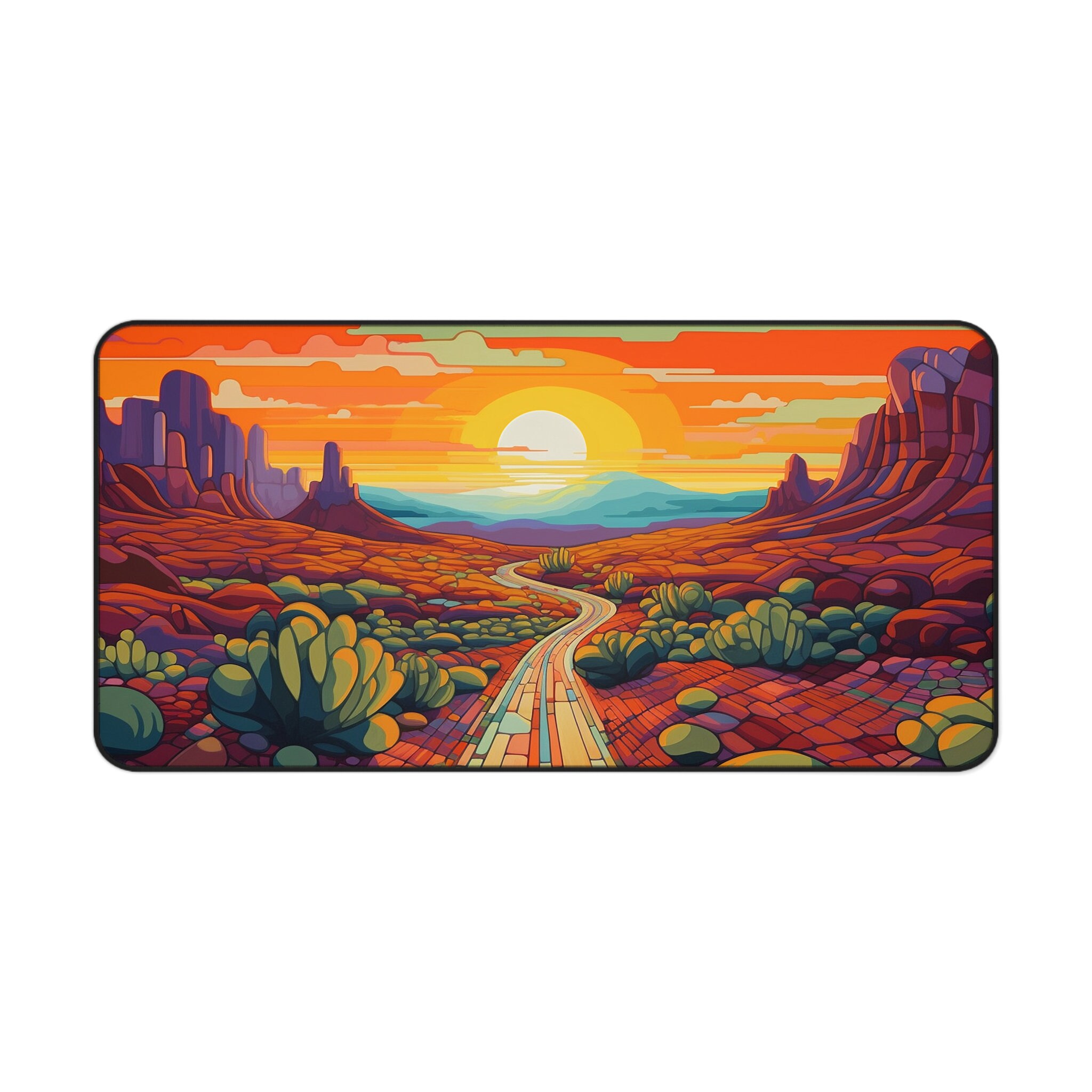 Painted Desert Playmat TTRPG Play Mat Western Mousepad - Etsy