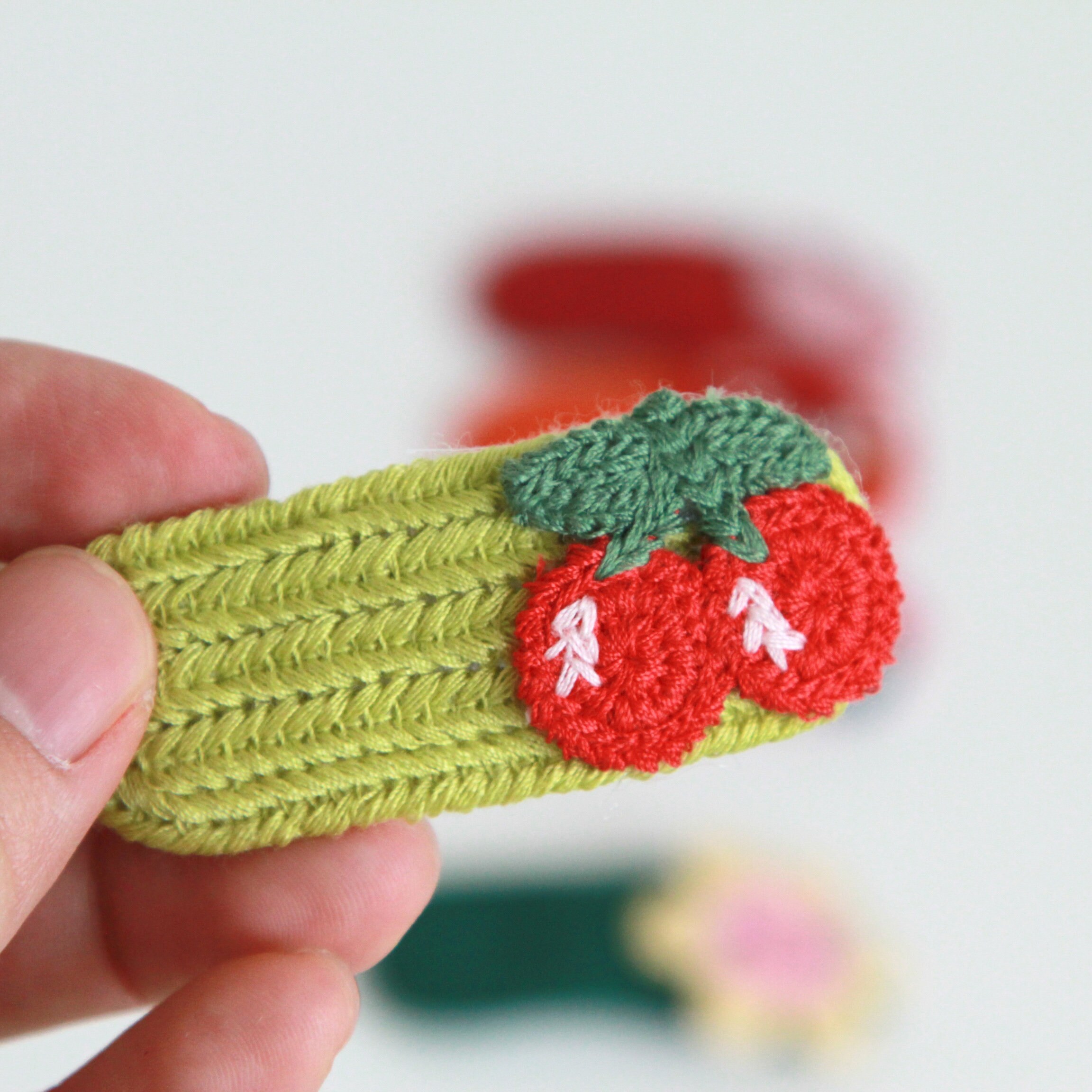 Crochet Hair Clips Toddler Baby Hair Clips Knit Hair Clips - Etsy