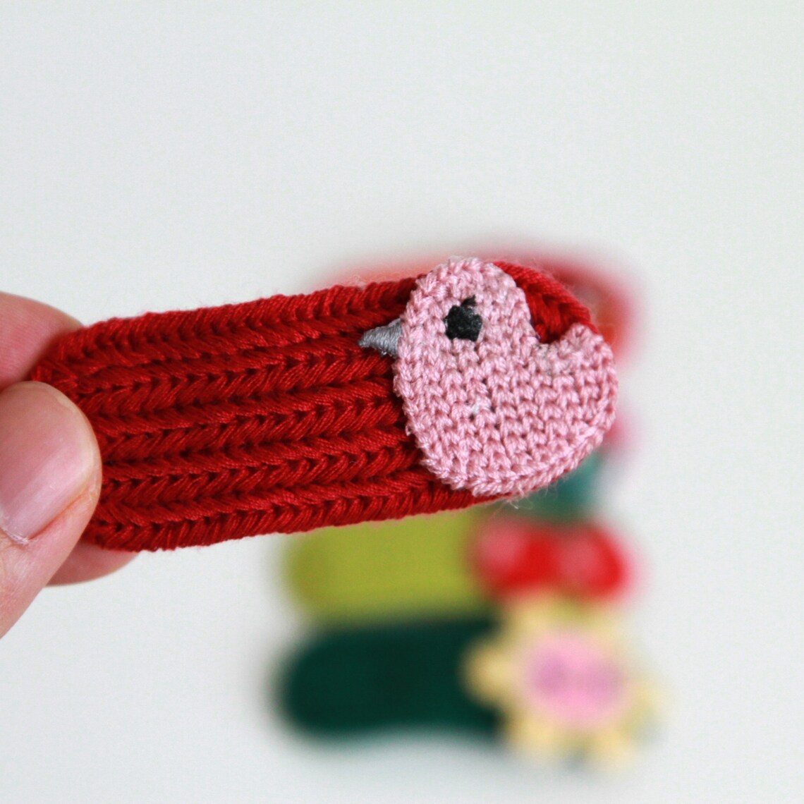 Crochet Hair Clips Toddler Baby Hair Clips Knit Hair Clips - Etsy