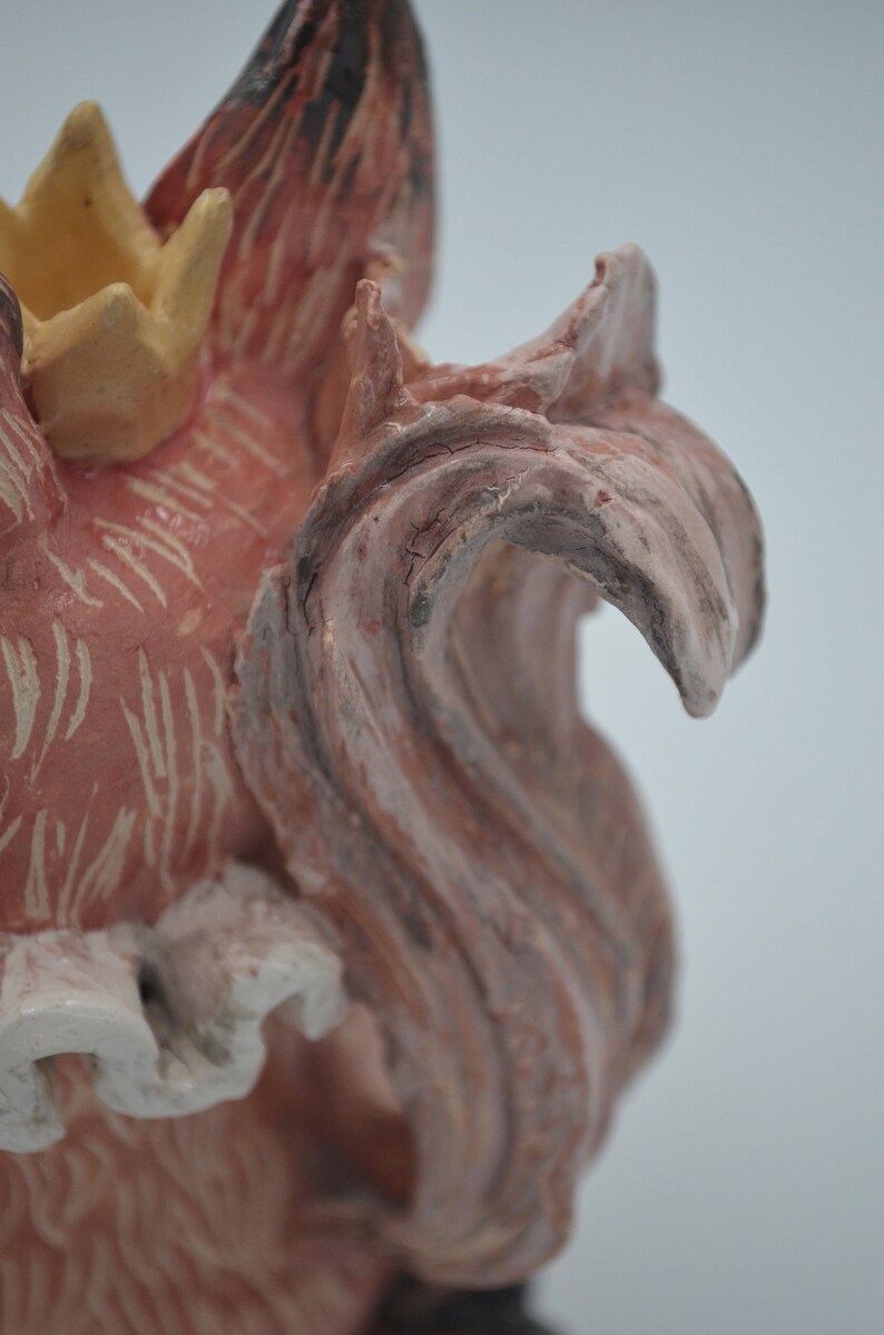 Ceramic Figurine of a Fox With a Baroque Crown - Etsy