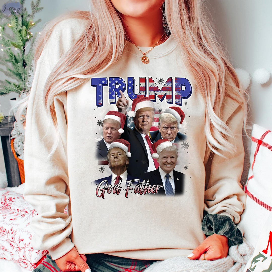 Comfort Color Trump Christmas Bootleg Shirt, Trump Christmas Shirt ...