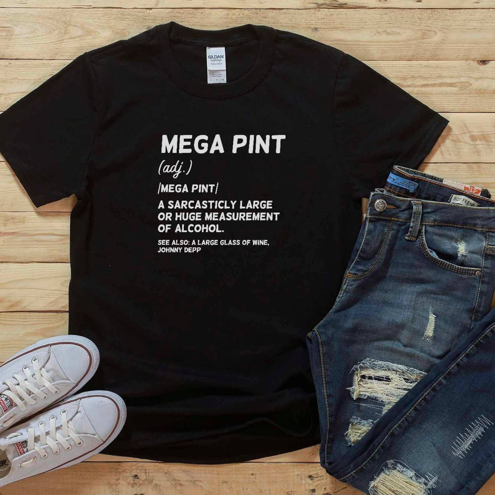 Mega Pint Shirt, Funny Johnny Depp Shirt, Justice for Johnny, Alcohol ...