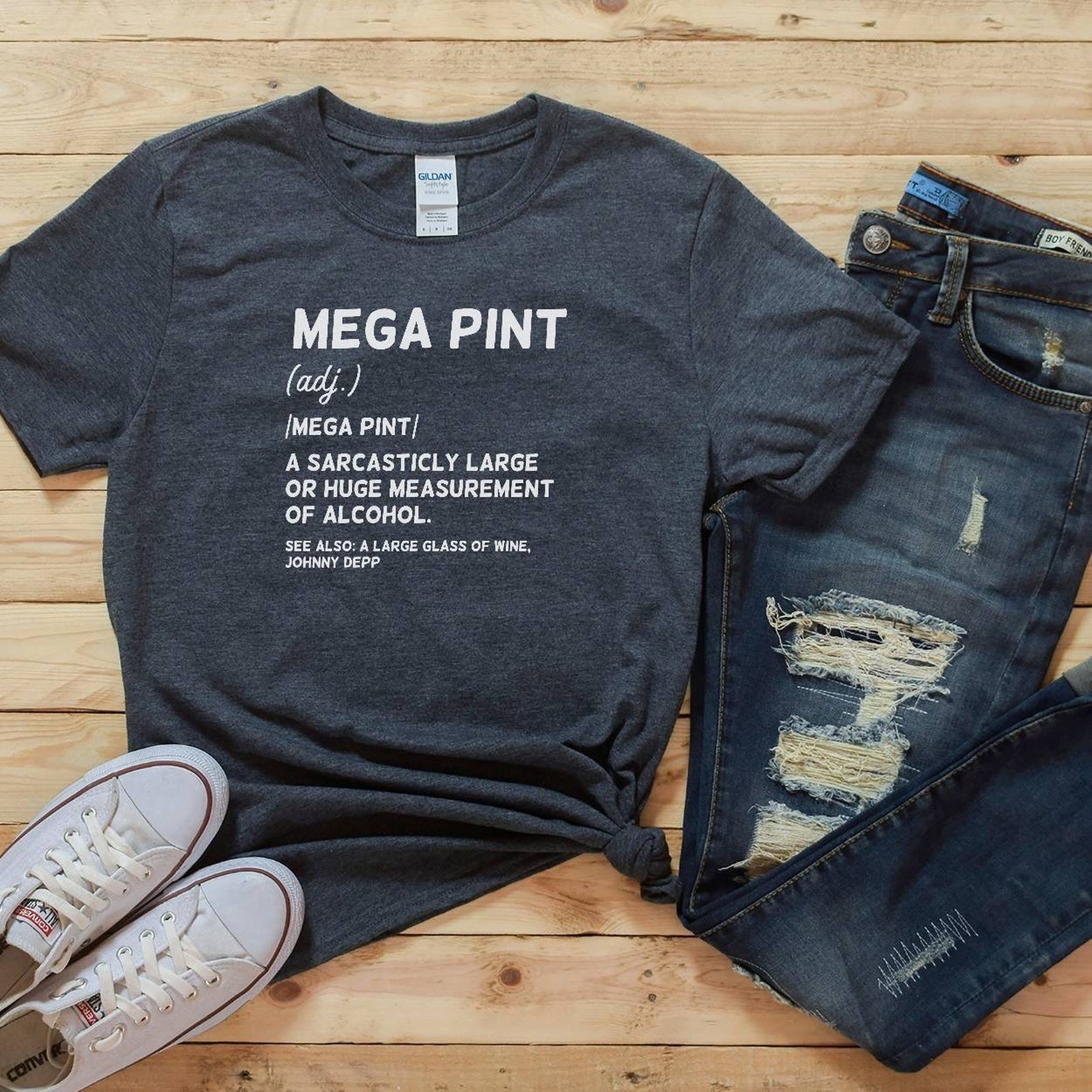 Mega Pint Shirt, Funny Johnny Depp Shirt, Justice for Johnny, Alcohol ...
