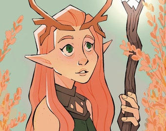 Keyleth and Vax Art Print critical Role - Etsy