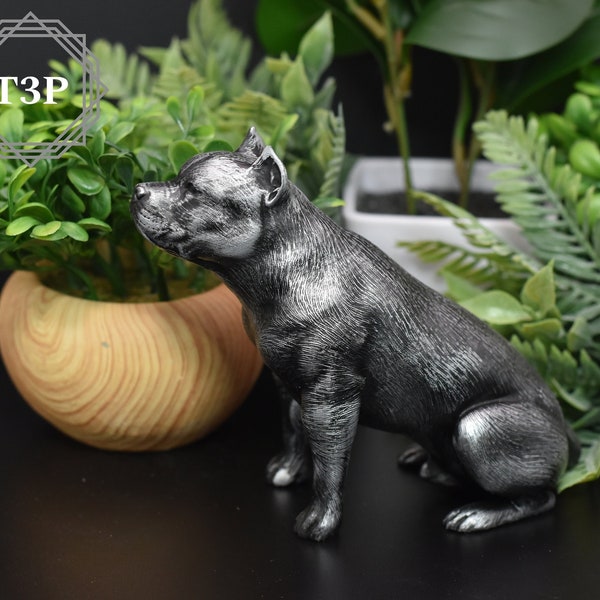 Black Pitbull Statue - Etsy