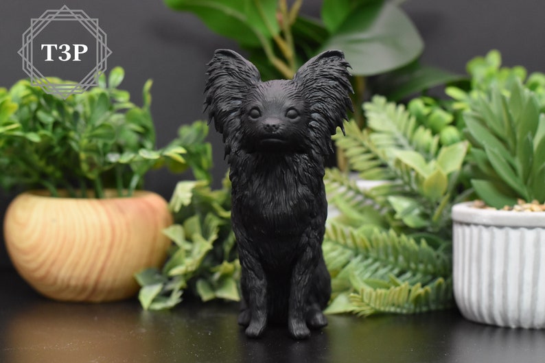 3D Printed Papillon/dog Statue - Etsy
