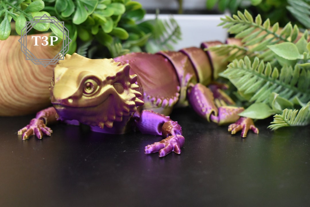 Beared Dragon Adorable Articulaying Beared Dragon 3D Printed - Etsy