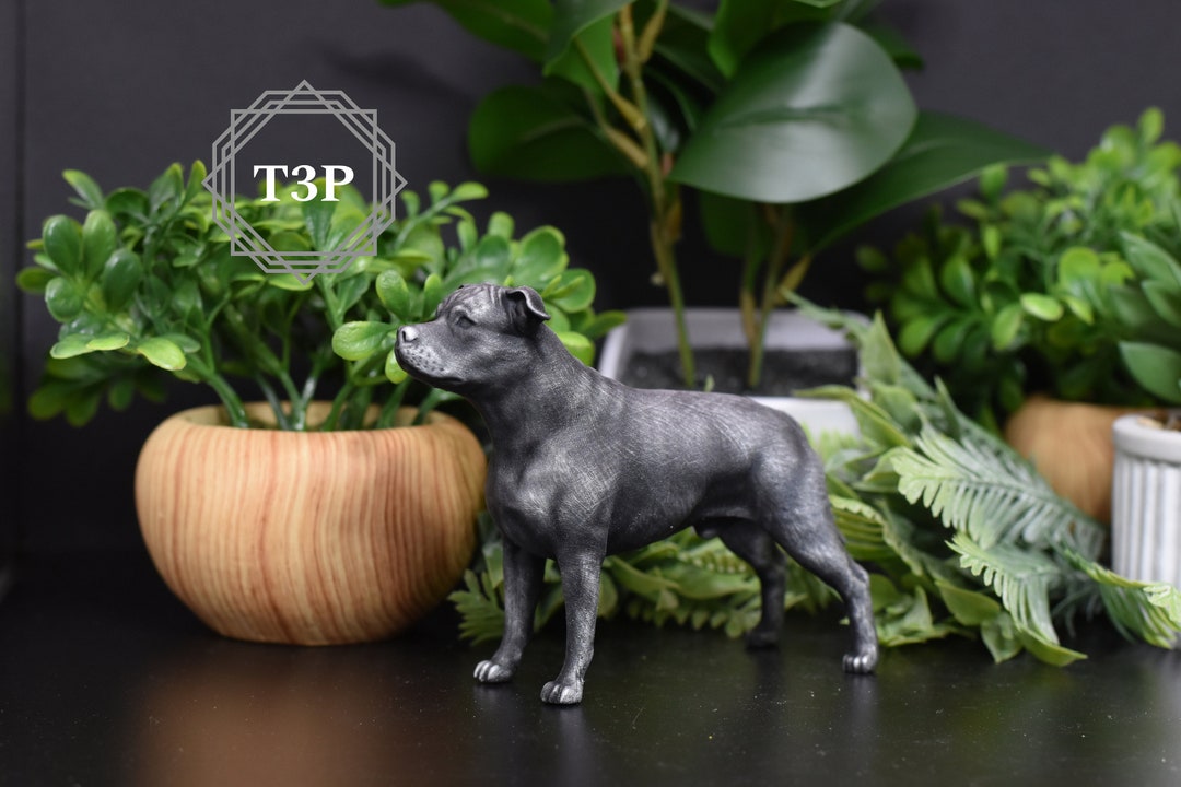 American Staffordshire Standing Figurine - Unique Dog Lover Gift ...