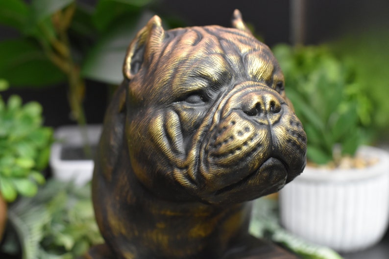 American Bully Bust Figurine, Dog Owner Gift - Etsy