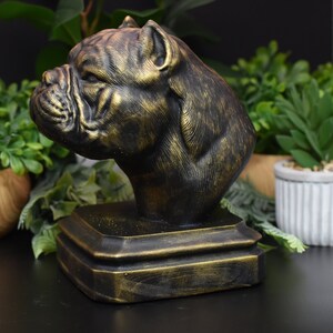 American Bully Bust Figurine, American Bully Dog Gift, American Bully ...