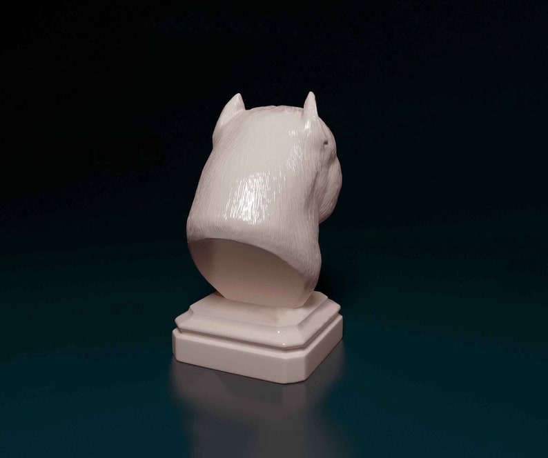 American Bully Bust Figurine American Bully Dog Gift - Etsy