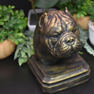 American Bully Bust Figurine, Dog Owner Gift - Etsy