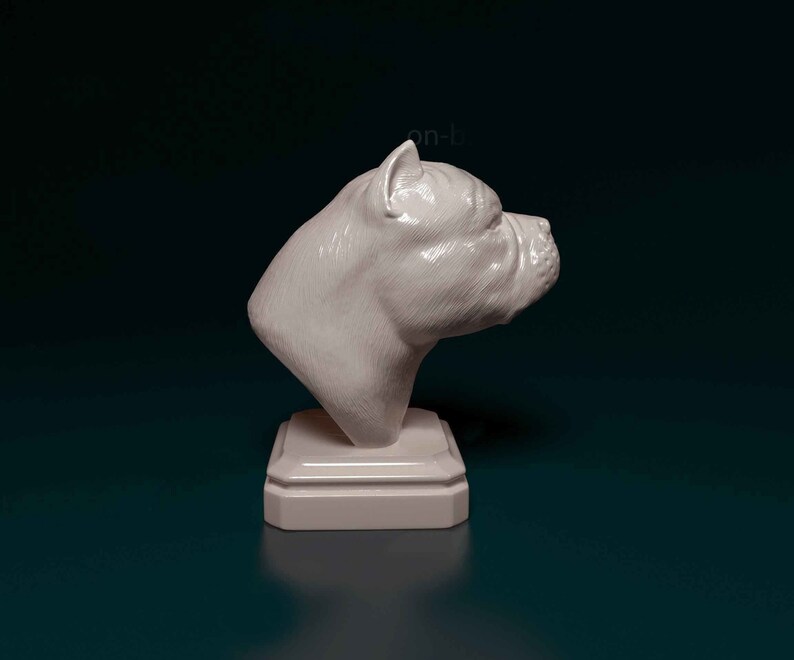 American Bully Bust Figurine, American Bully Dog Gift, American Bully ...