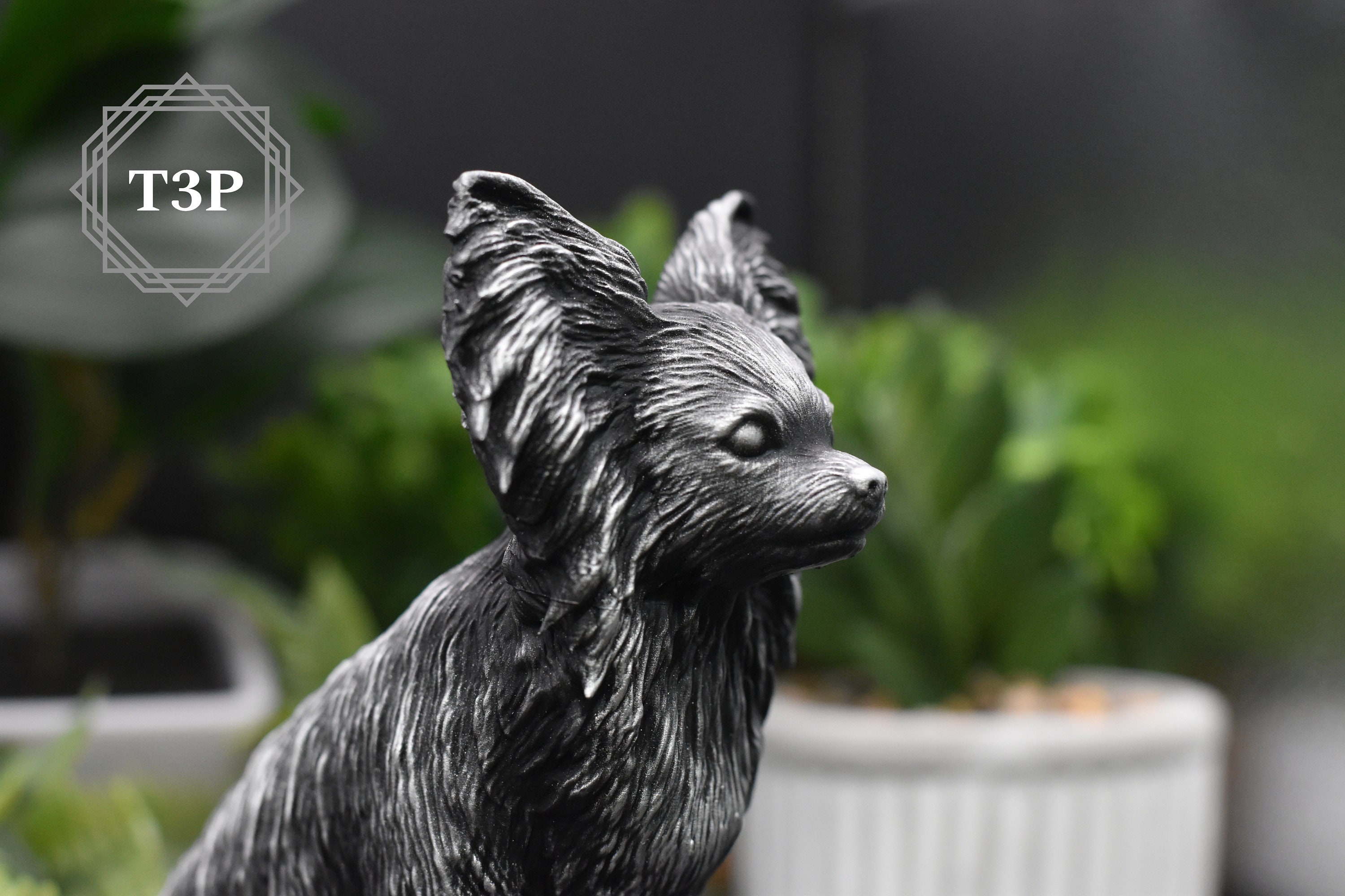 3D Printed Papillon/dog Statue - Etsy