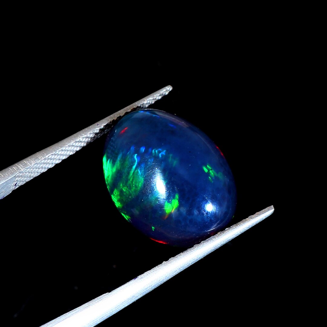 Black Opal, Opal Cabochon, Multi Fire Opal, Loose Gemstone, Natural ...