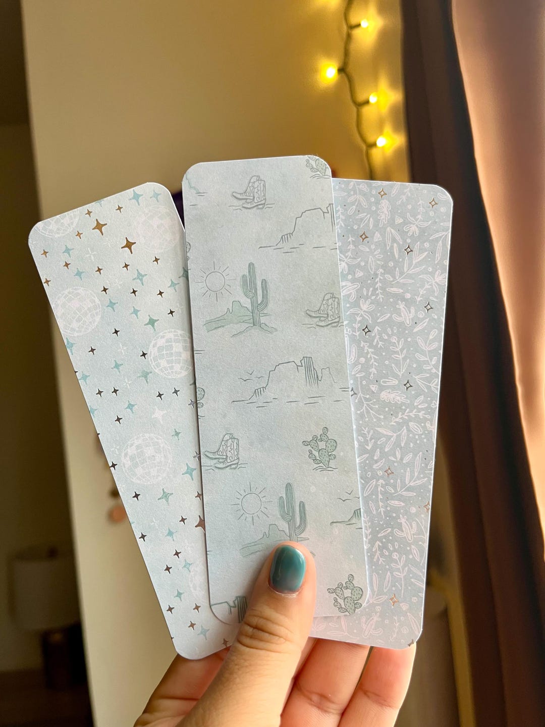 Neutral Western Bookmark Set | Desert | Minimal Cowgirl | Blue Bookish ...